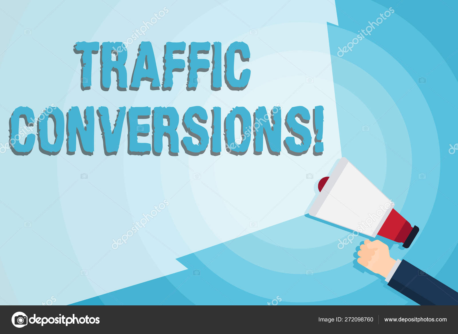 Word writing text Traffic Conversions. Business concept for visitor who ...