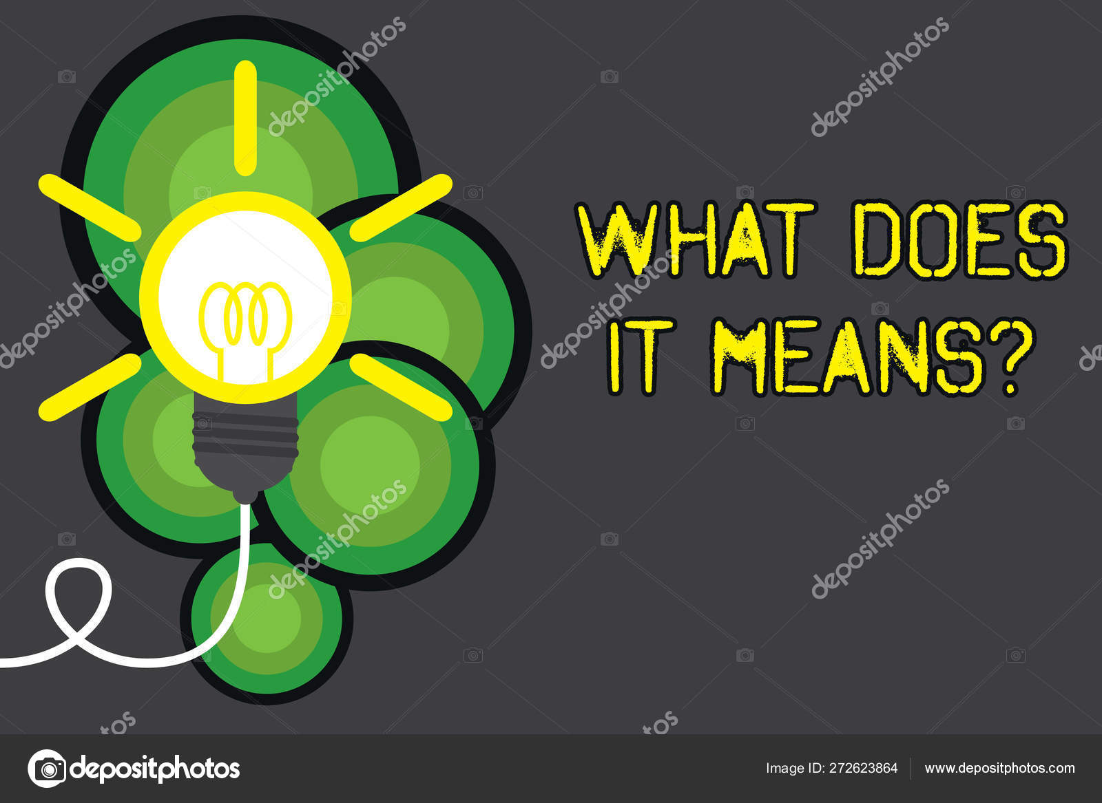 Text sign showing What Does It Means question. Conceptual photo asking ...