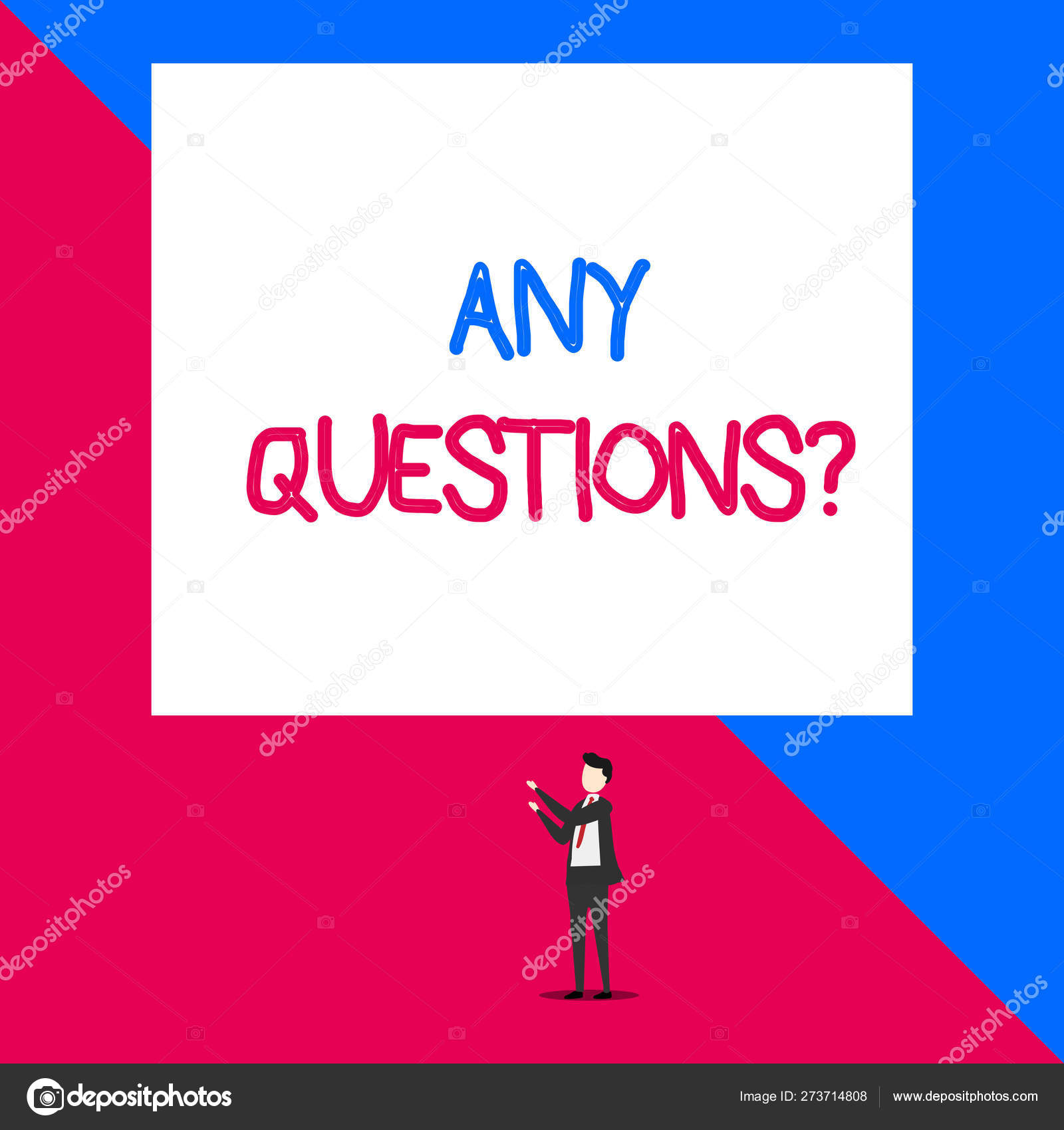 Writing note showing Any Questions Question. Business photo showcasing ...