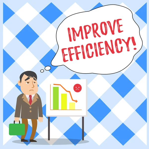 Handwriting text writing Improve Efficiency. Concept meaning Competency ...