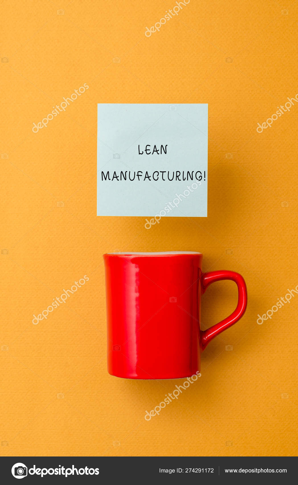 Conceptual hand writing showing Lean Manufacturing. Business photo text ...