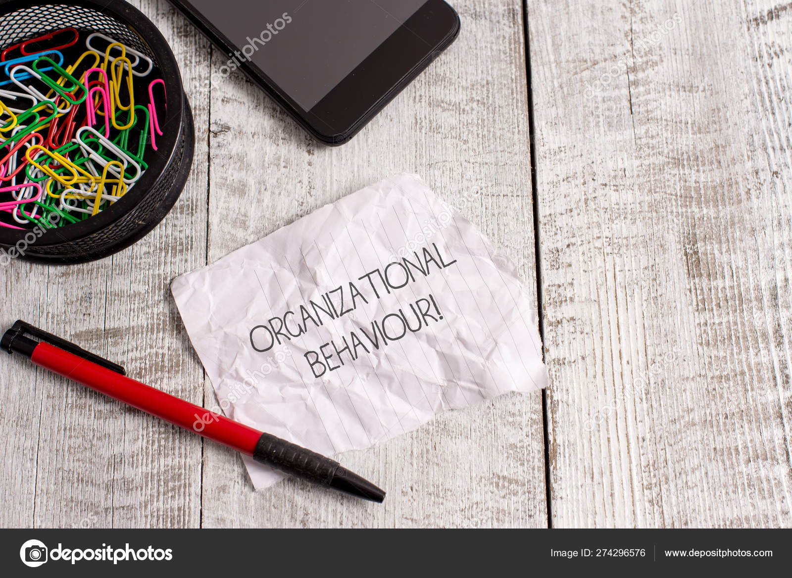 Word writing text Organizational Behaviour. Business concept for the ...