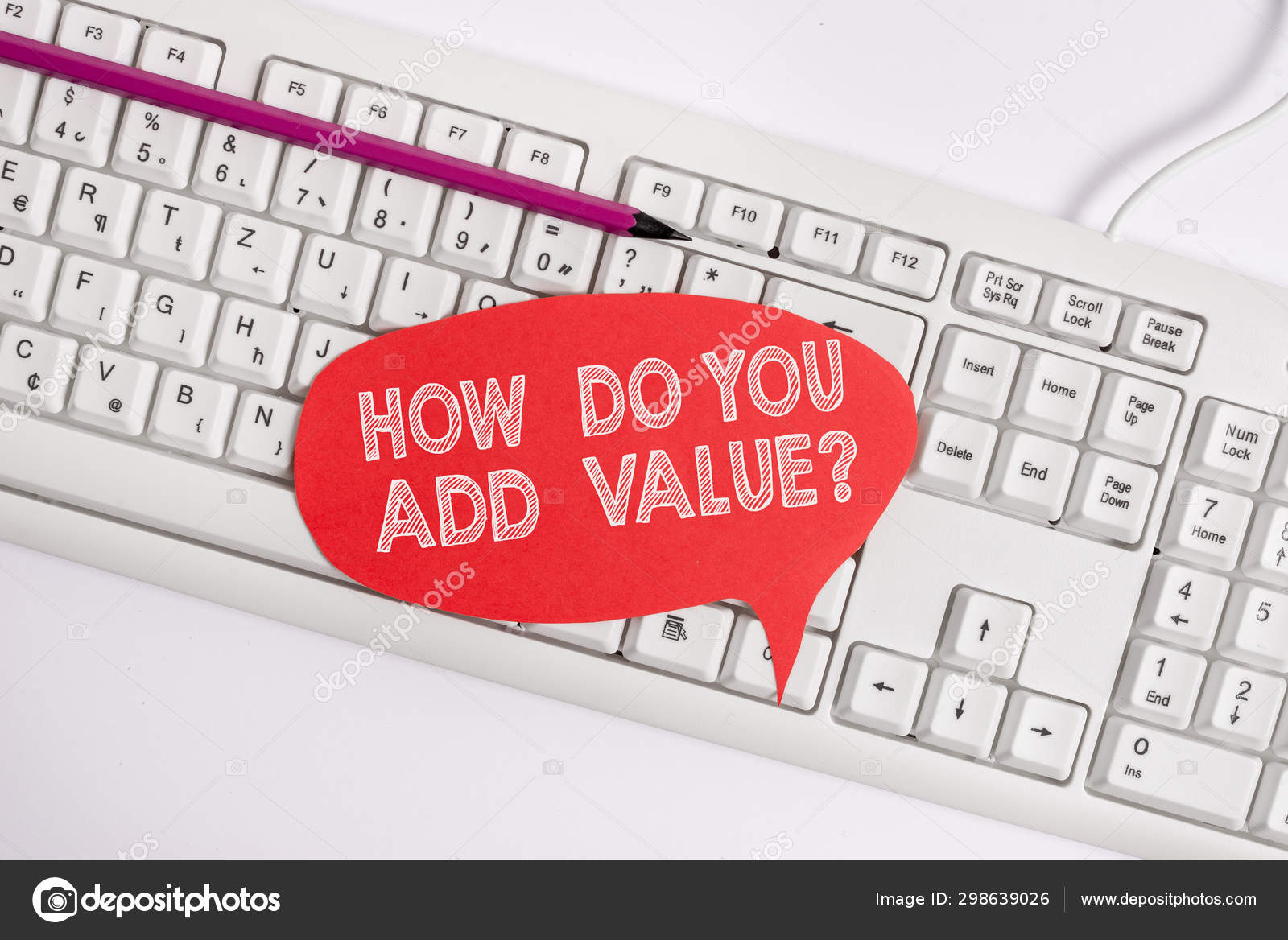 Text sign showing How Do You Add Value Question. Conceptual photo ...