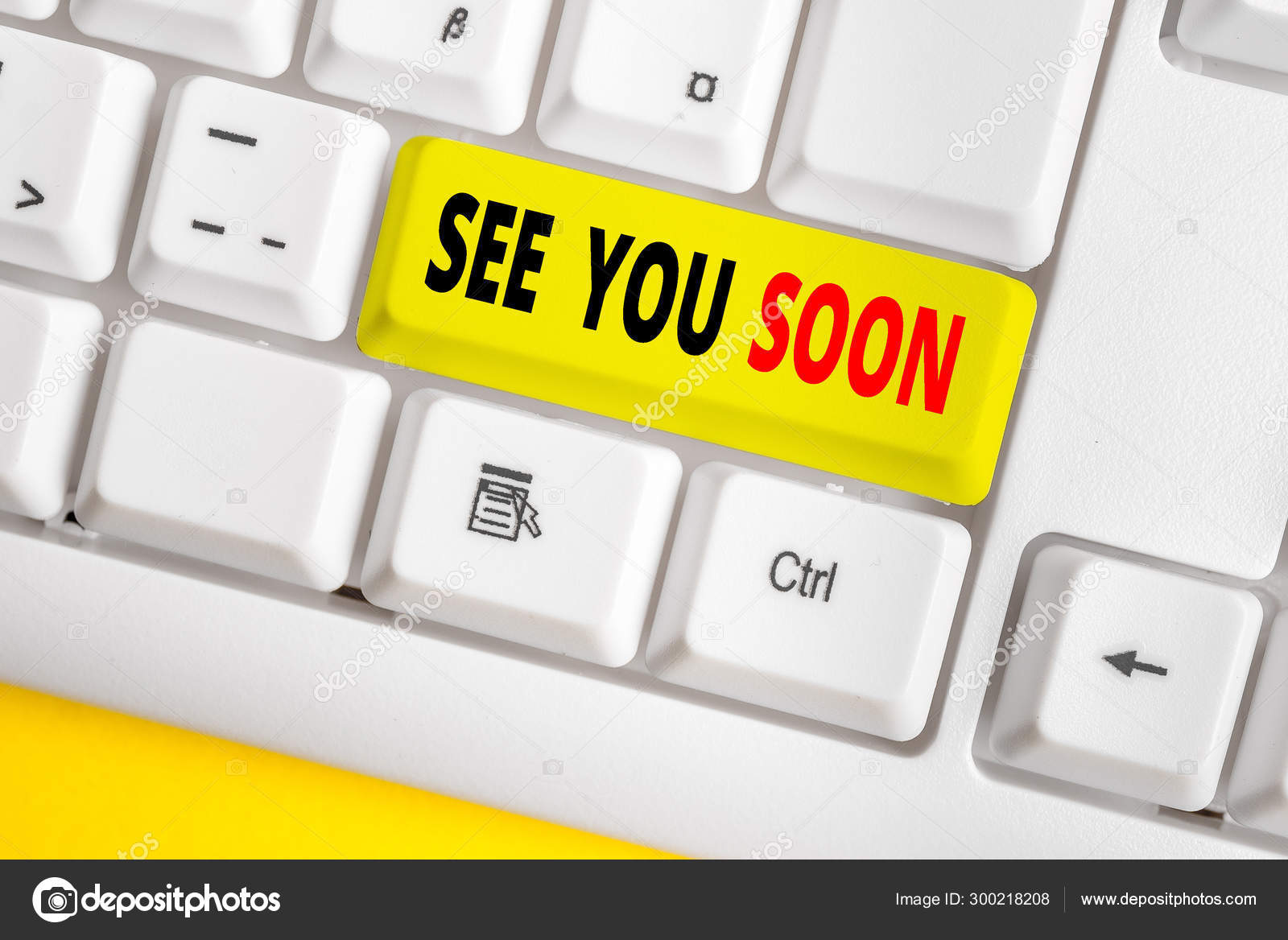 Text sign showing See You Soon. Conceptual photo used for saying ...