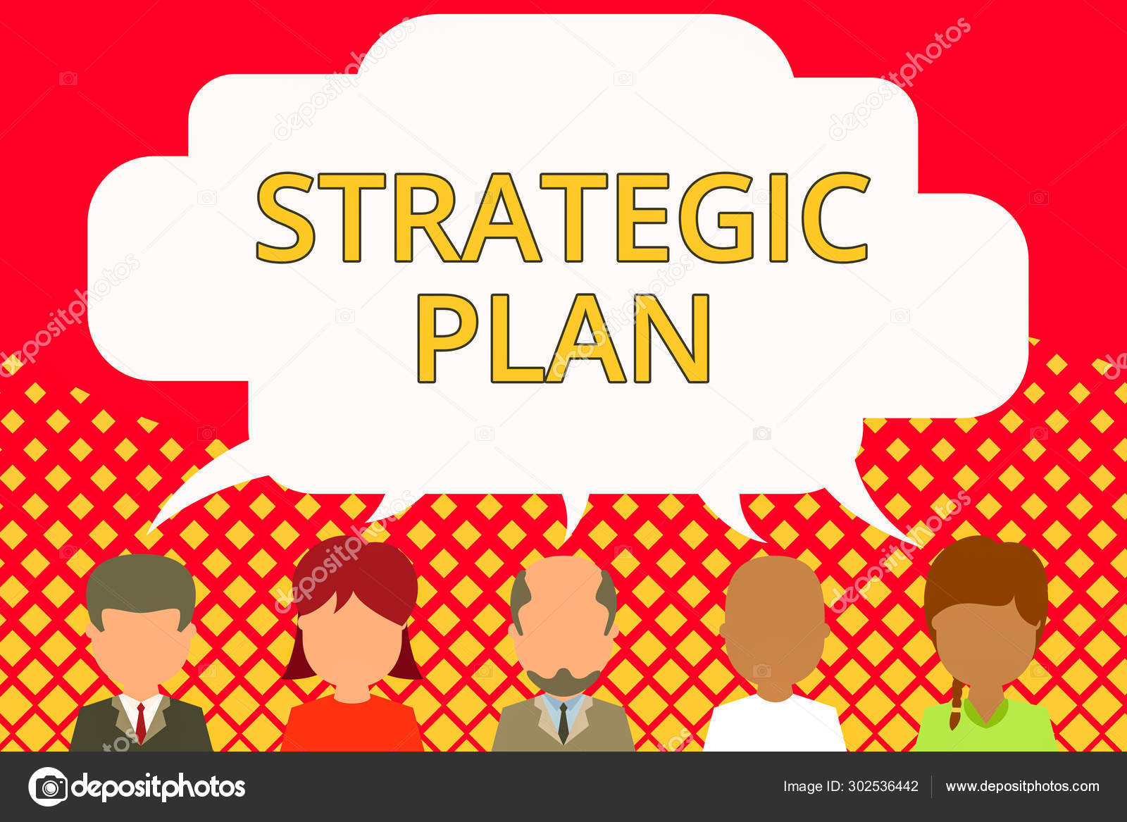 Word writing text Strategic Plan. Business concept for A process of ...