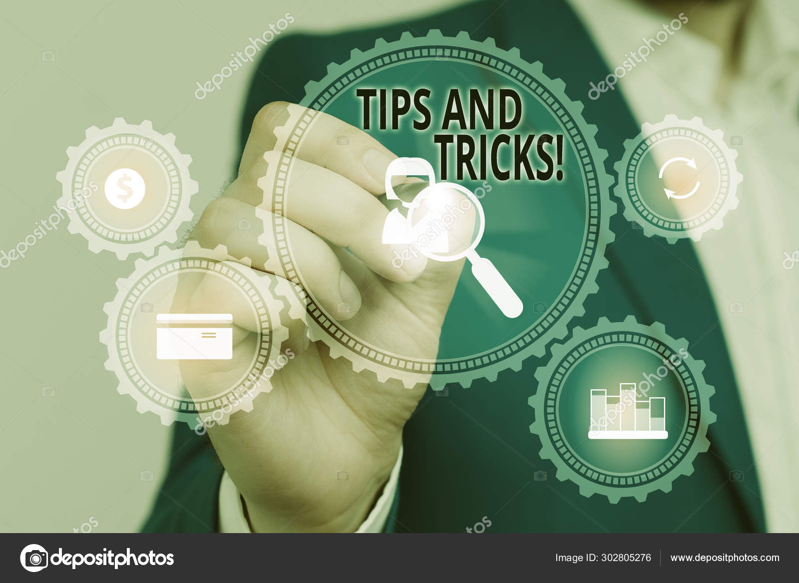 Handwriting text Tips And Tricks. Concept meaning means piece advice ...