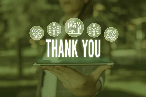 Handwriting text Thank You. Concept meaning a polite expression used ...