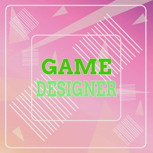 Word writing text Game Designer. Business concept for Campaigner Pixel ...
