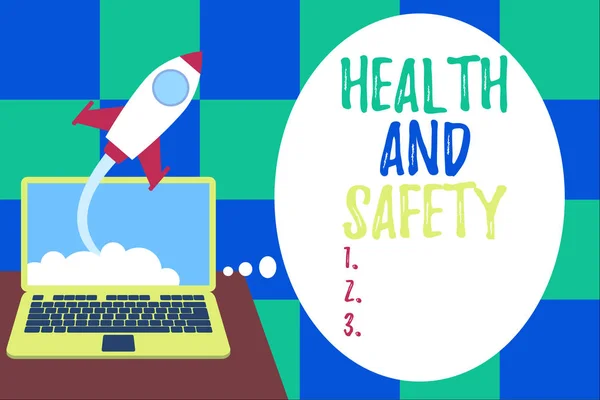 Word writing text Health And Safety. Business concept for procedures ...