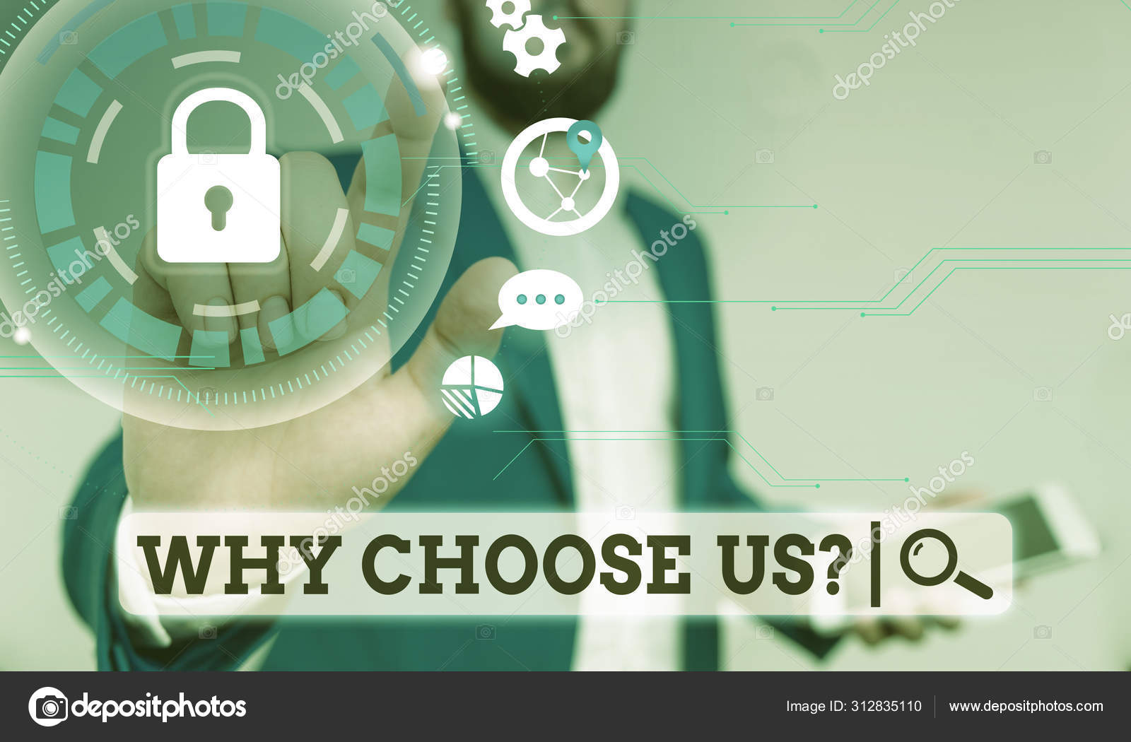 Text sign showing Why Choose Us Question. Conceptual photo Reasons for ...