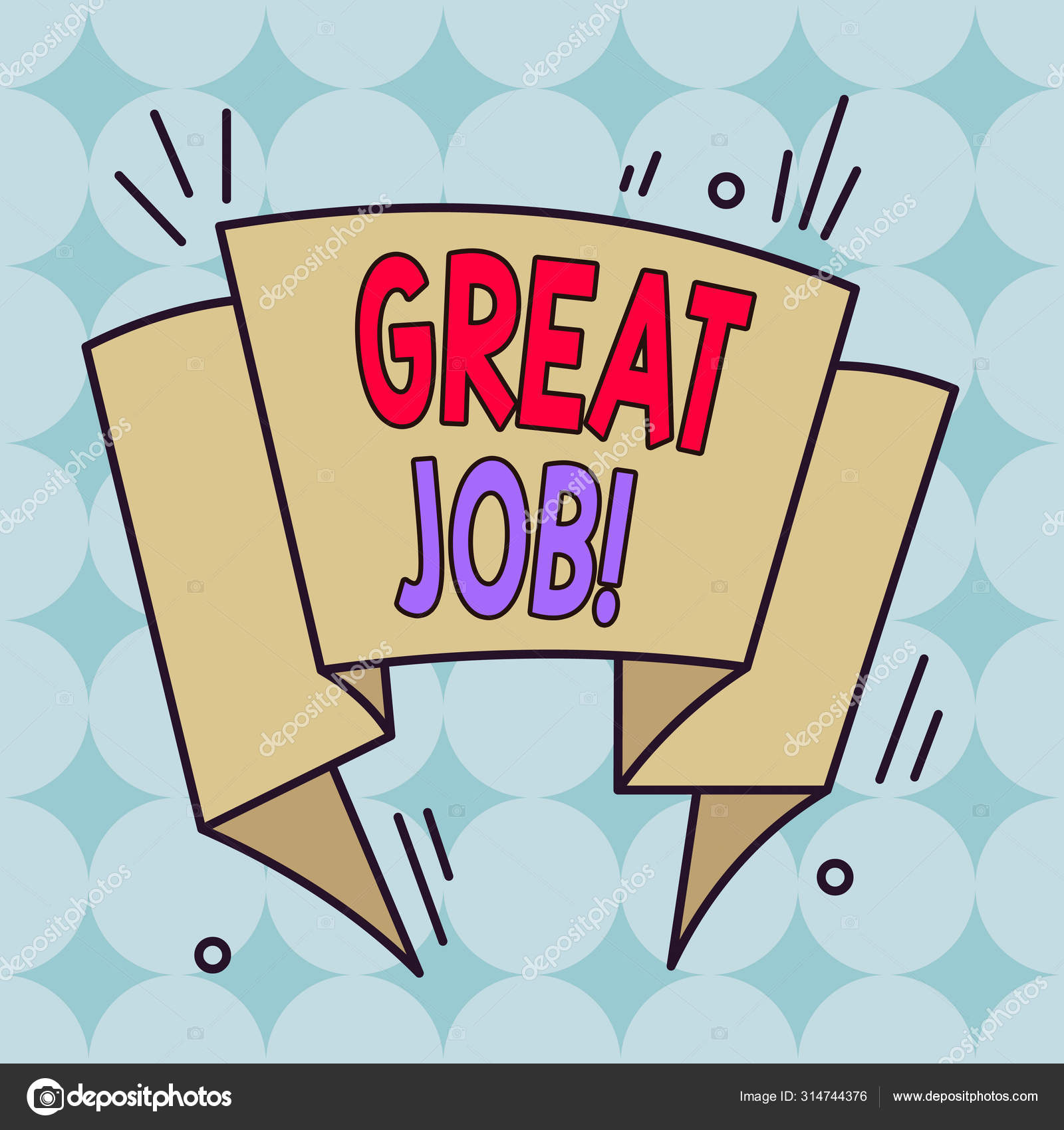 Word writing text Great Job. Business concept for used praising someone ...