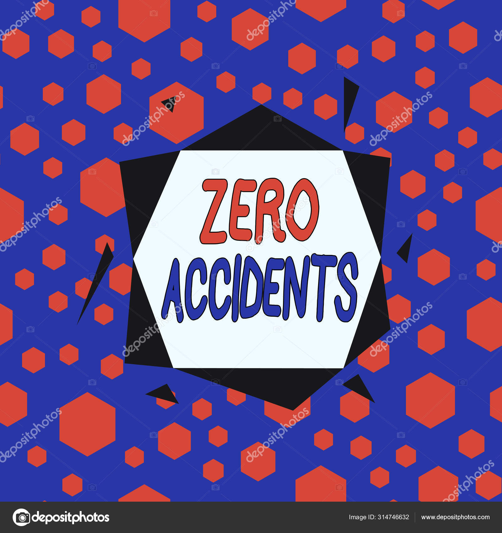 Word writing text Zero Accidents. Business concept for important ...