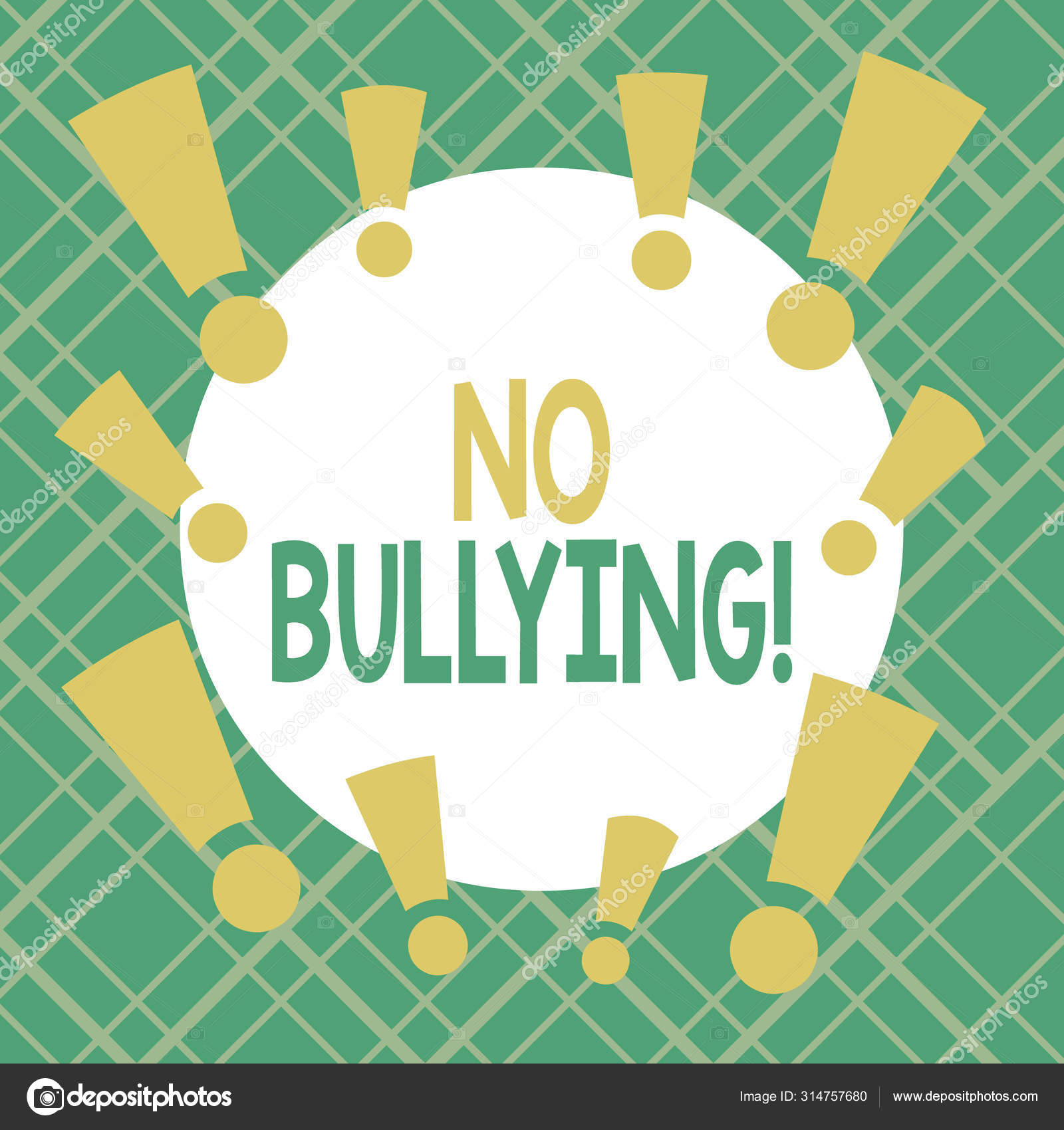 Text sign showing No Bullying. Conceptual photo stop aggressive ...