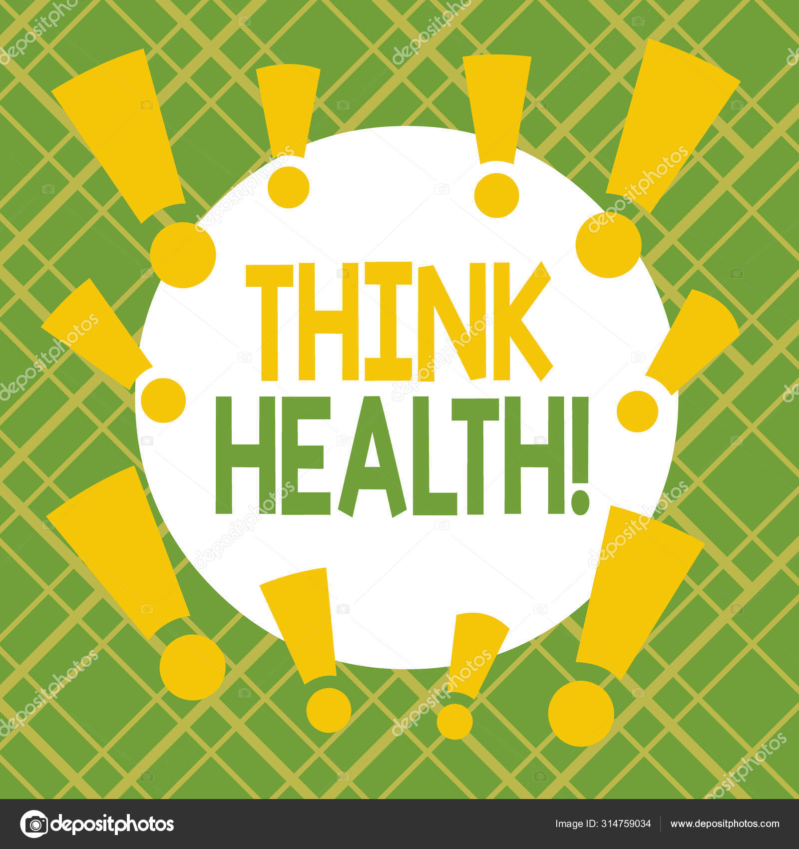 Text sign showing Think Health. Conceptual photo state of complete ...