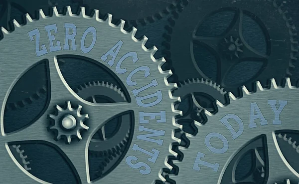 Text sign showing Zero Accidents. Conceptual photo important strategy ...