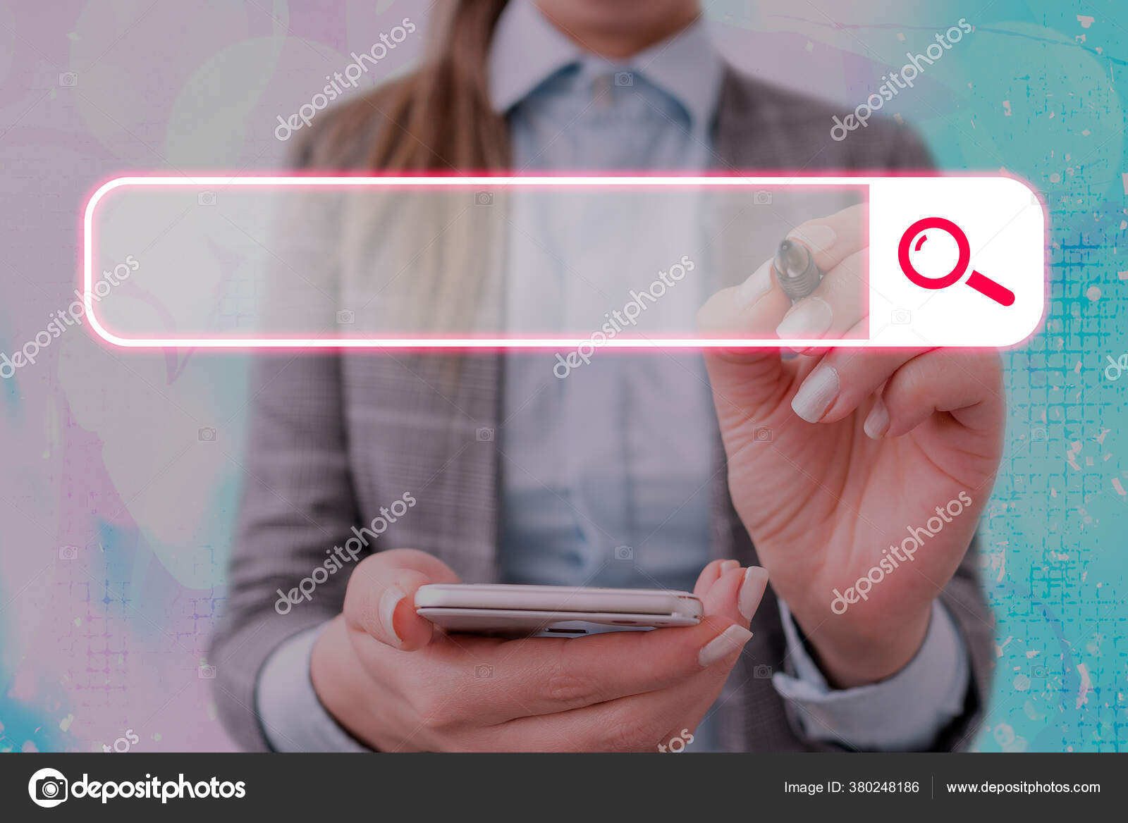 Web Search Data Information Futuristic Technology Infographic Element ...