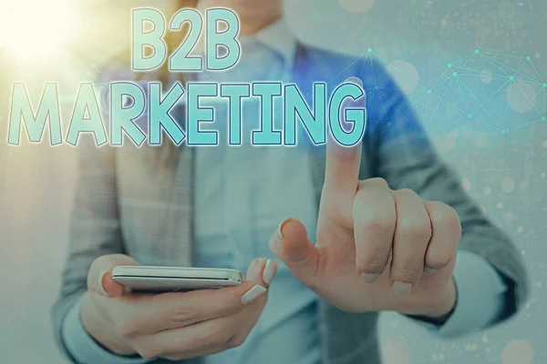 Word writing text B2B Marketing. Business concept for isometric ...