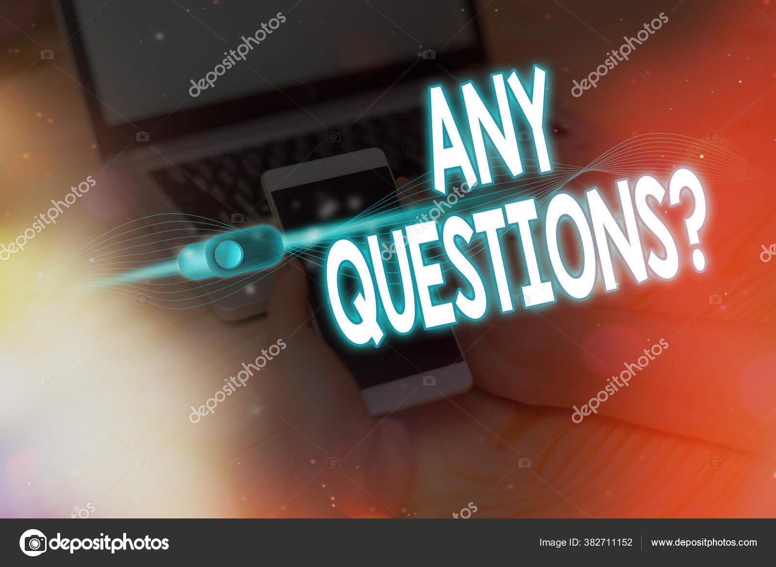 Text sign showing Any Questions Question. Conceptual photo Allowing any ... Text sign showing Any Questions Question. Conceptual photo Allowing any ...