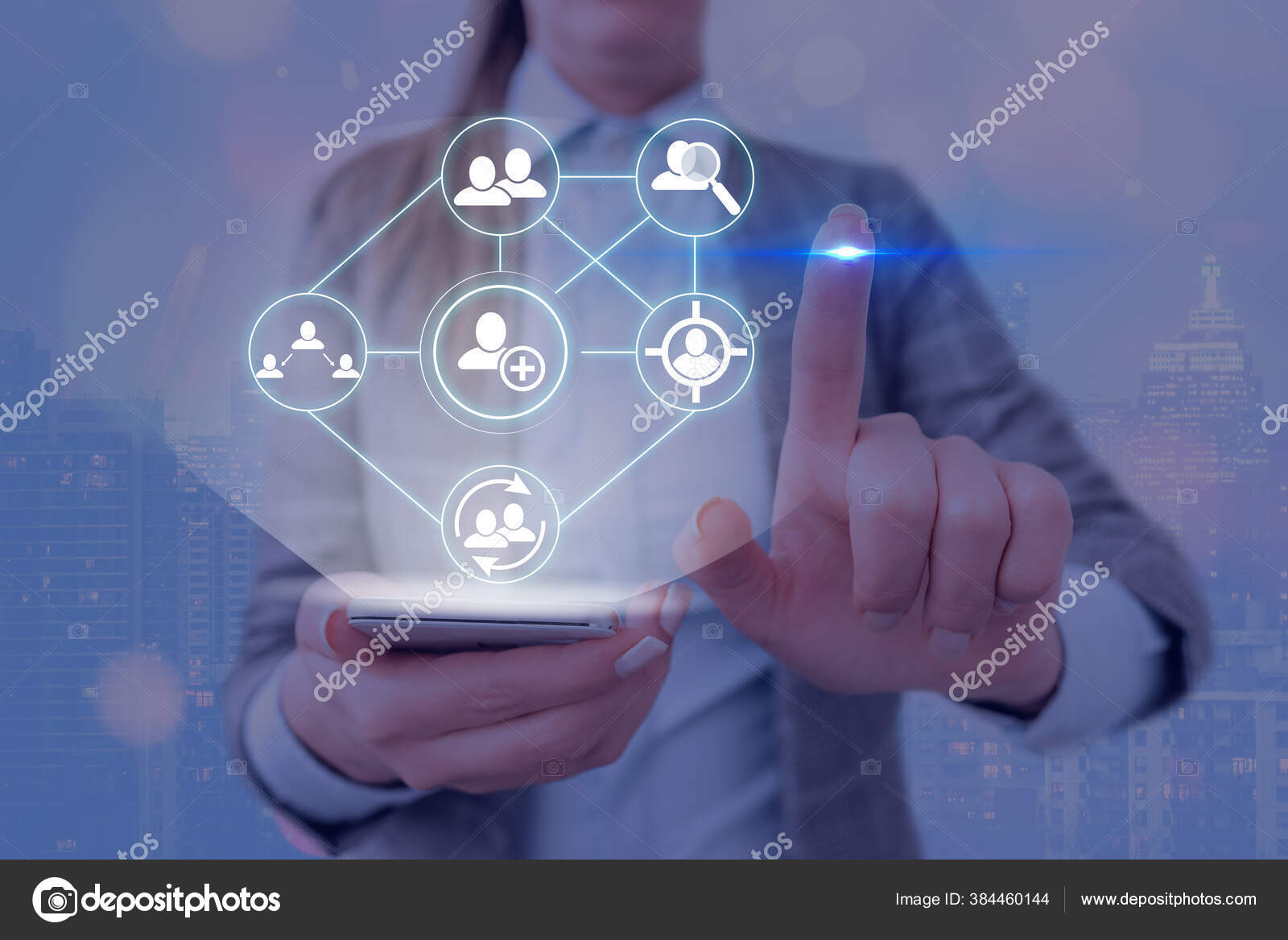 Information Computerization With Infographic Elements And Flat Icons ...