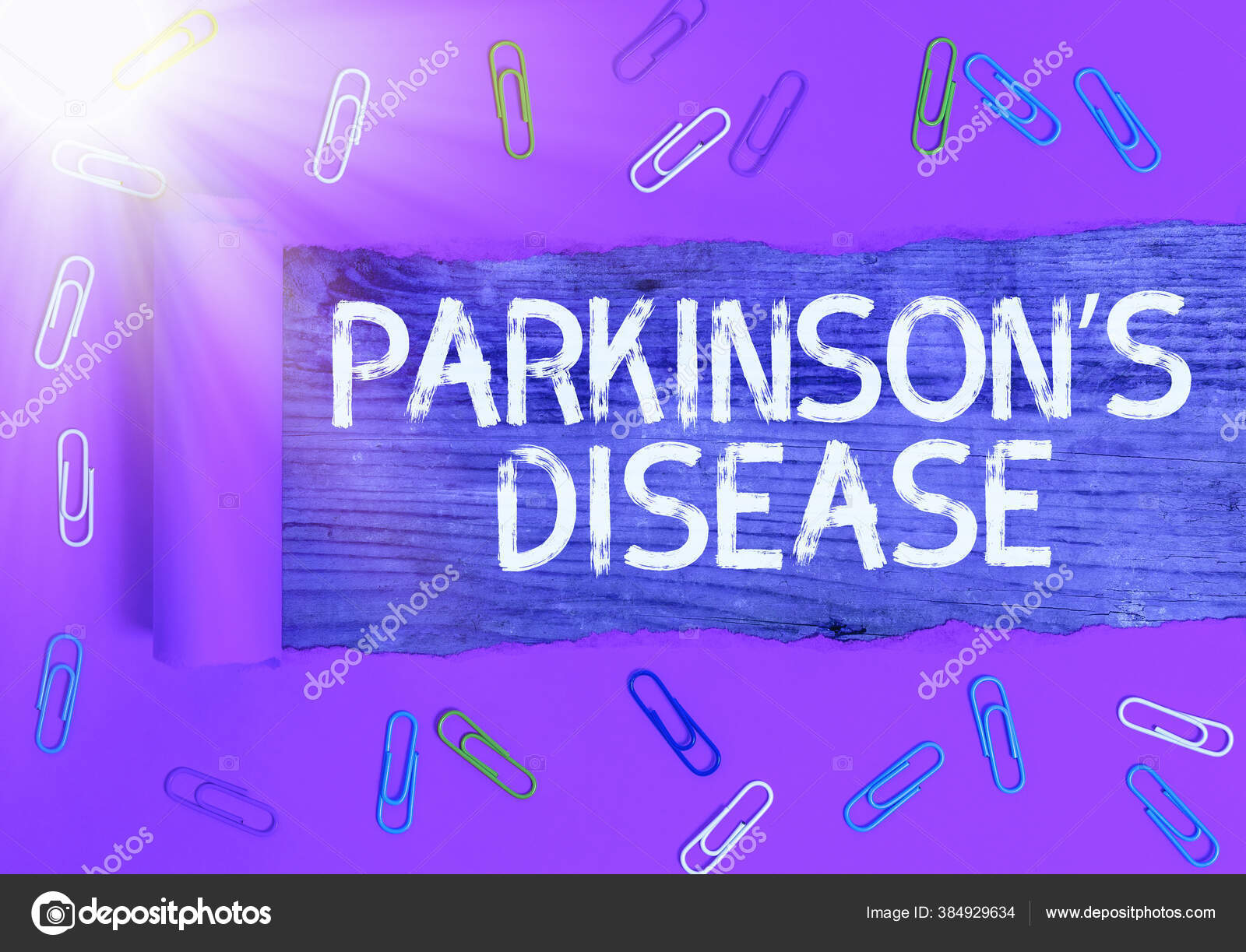 Text sign showing Parkinsons Disease. Conceptual photo chronic ...