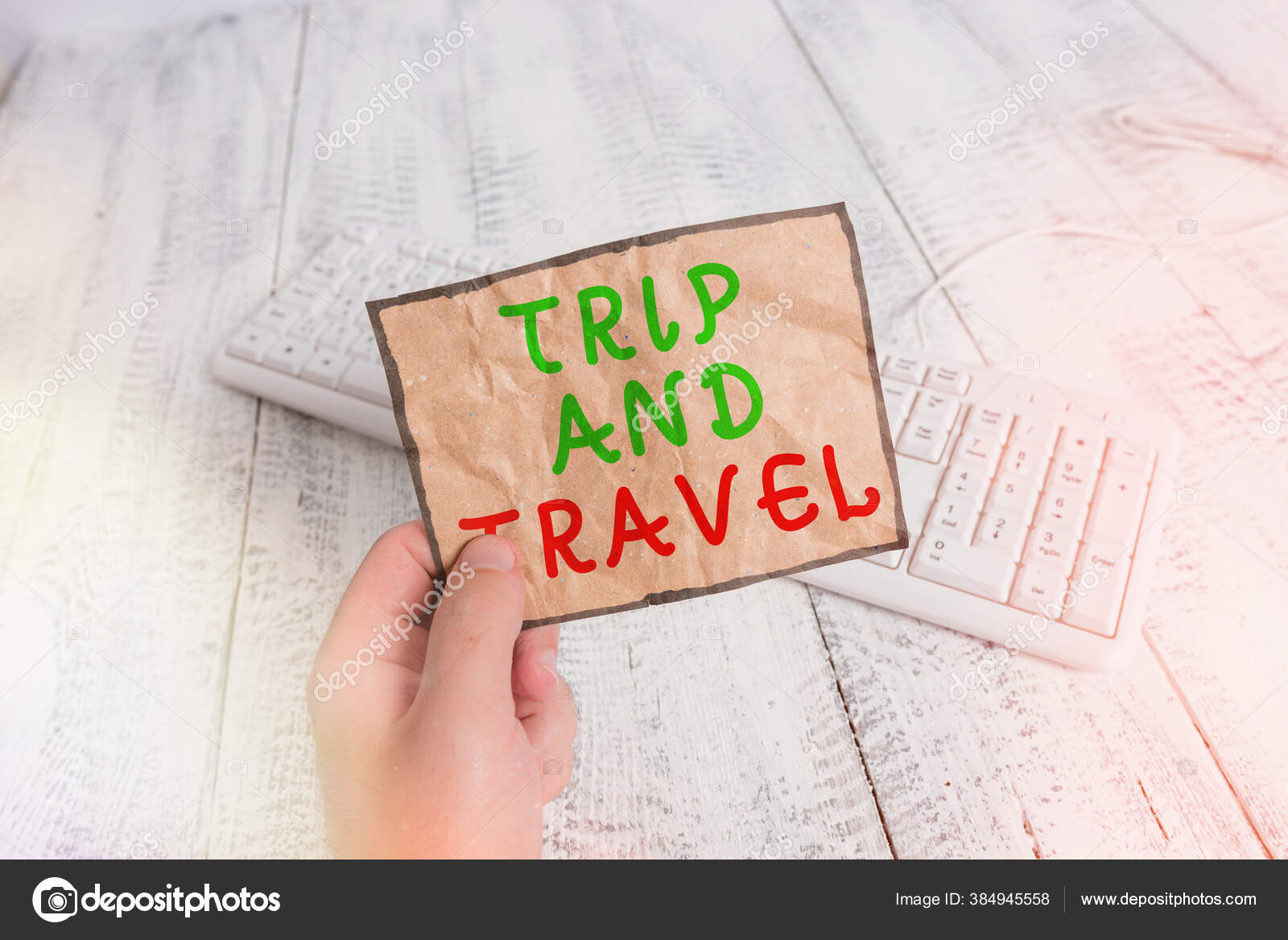 Conceptual hand writing showing Trip And Travel. Business photo text ...