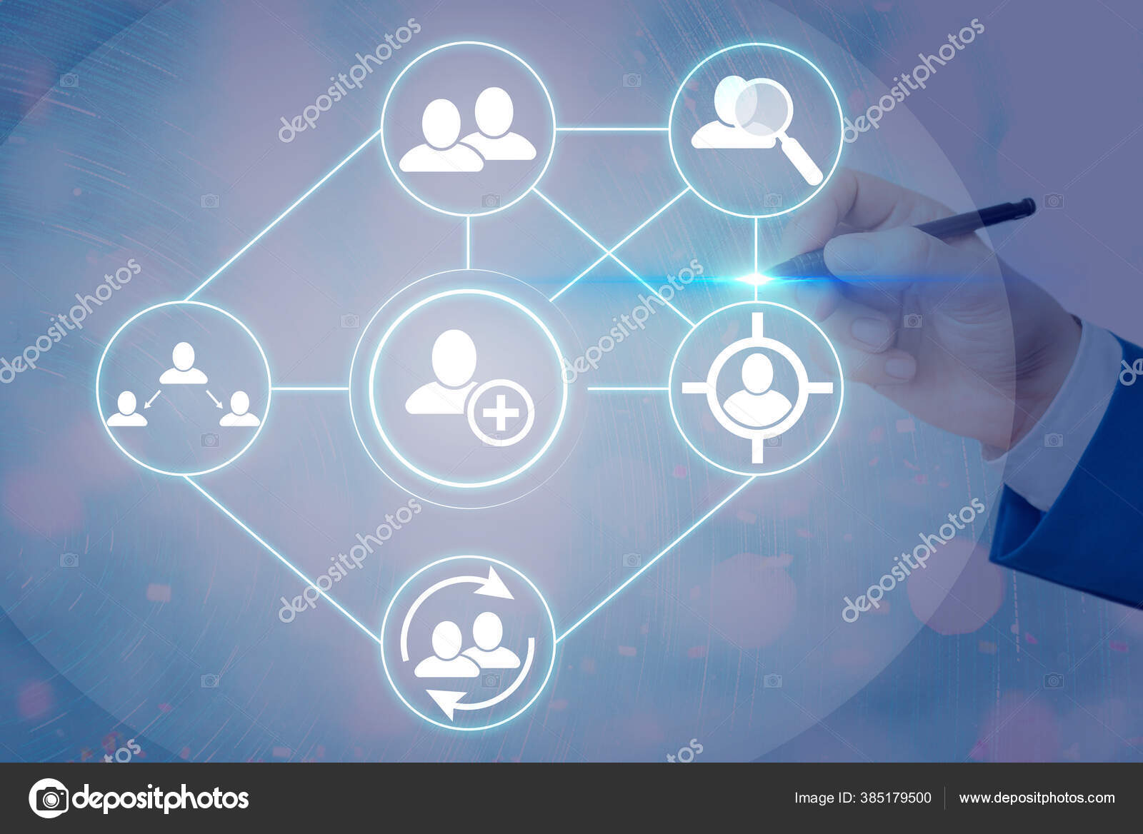 Information Computerization With Infographic Elements And Flat Icons ...
