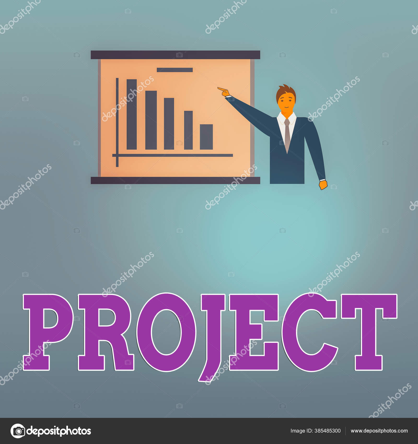 Handwriting text Project. Concept meaning collaborative enterprise ...