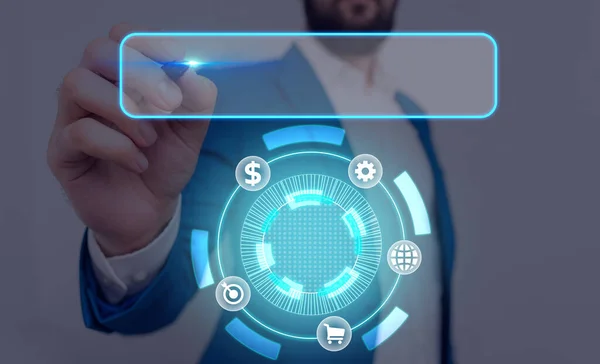 Information Computerization With Infographic Elements And Flat Icons ...