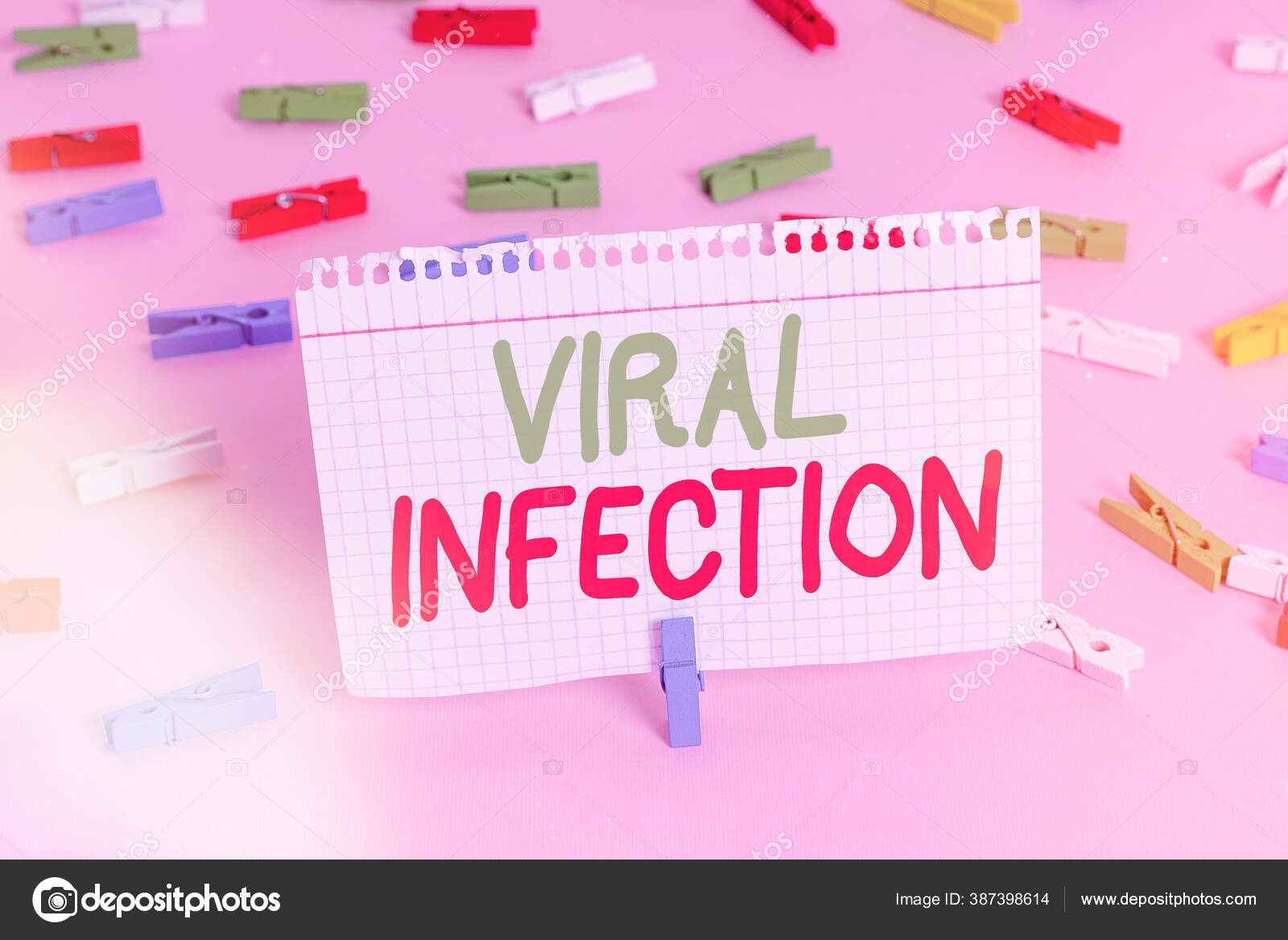 Handwriting text Viral Infection. Concept meaning Specific attack of ...
