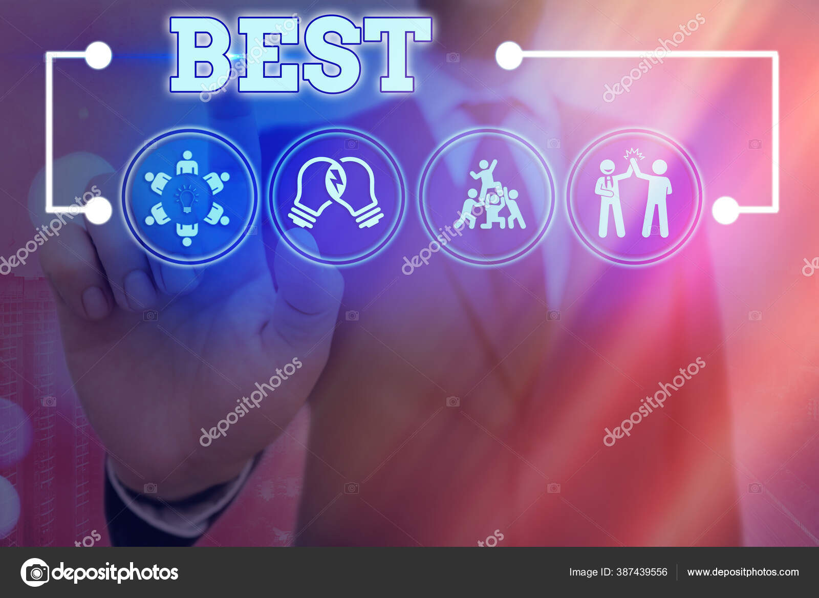 Handwriting text Best. Concept meaning to prove greater to surpass or ...