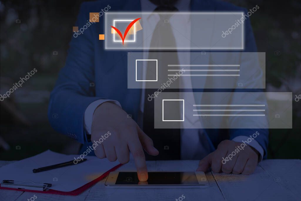 Chequeo de Pluma de Mano Marcar Rojo Vacío Cuadrado Rectangular Formas ...