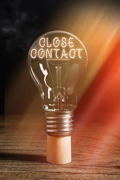 Word writing text Close Contact. Business concept for having a history ...