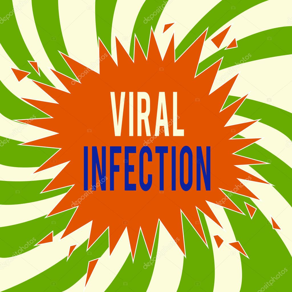Escribir texto a mano Infección viral. Concepto que significa ataque ...