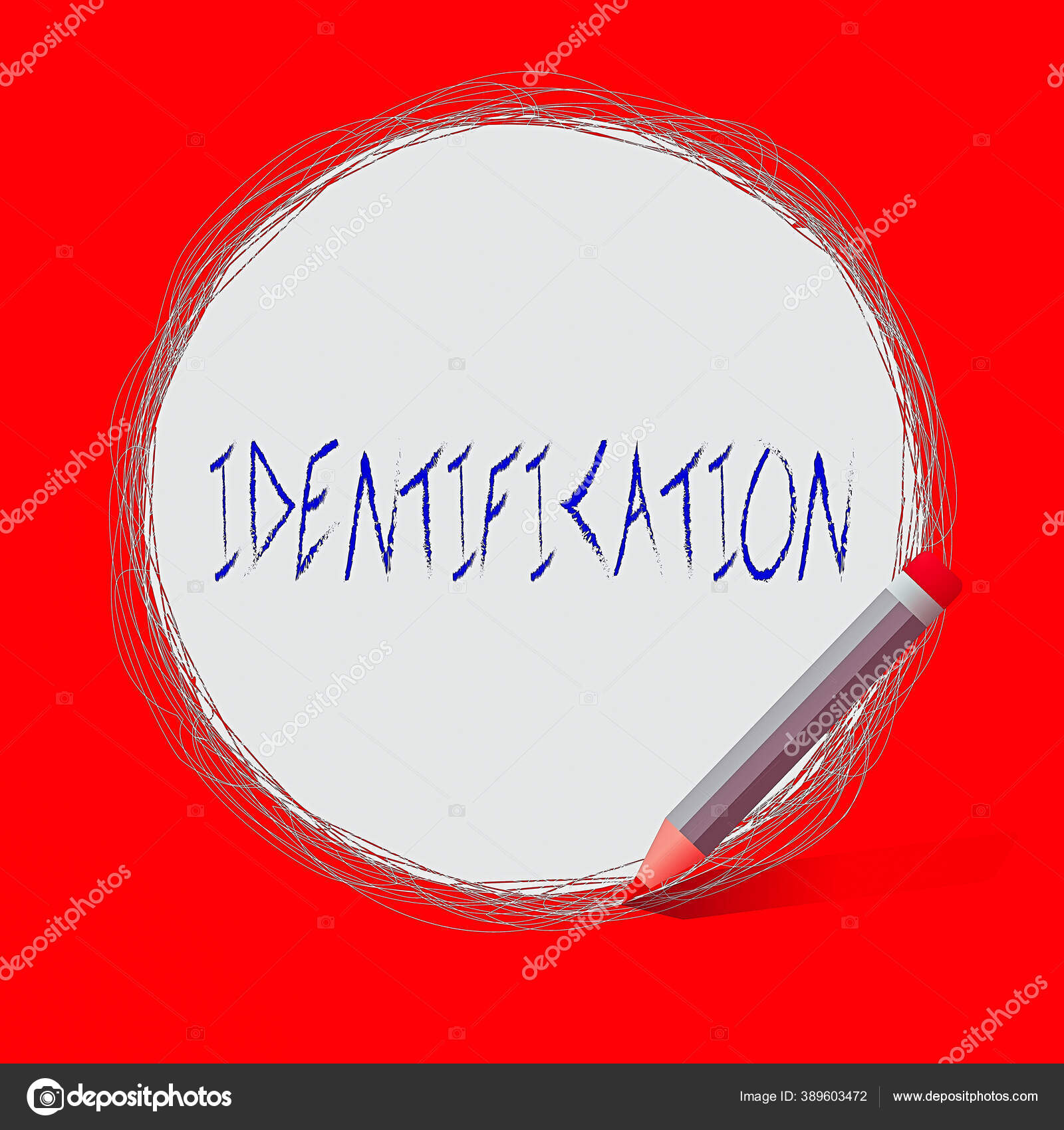 Text sign showing Identification. Conceptual photo an action or ...