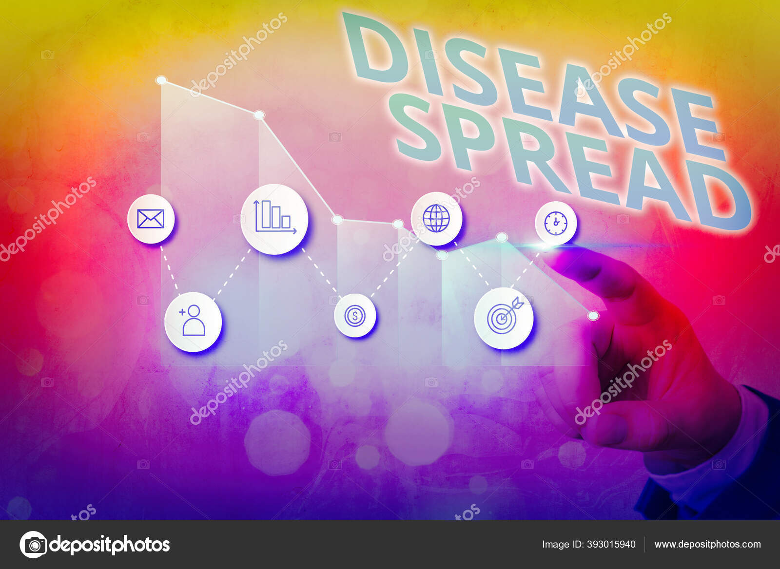 Text sign showing Disease Spread. Conceptual photo Direct transfer of a ...