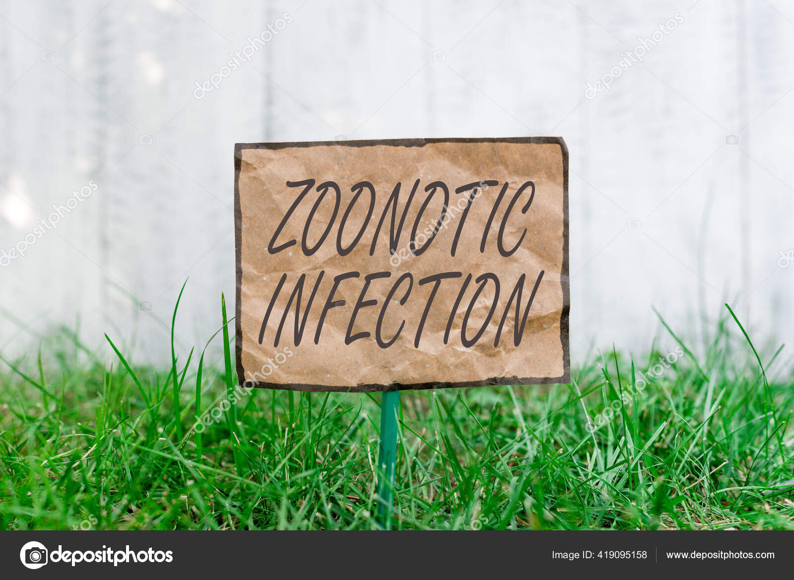 Handwriting text writing Zoonotic Infection. Concept meaning ...