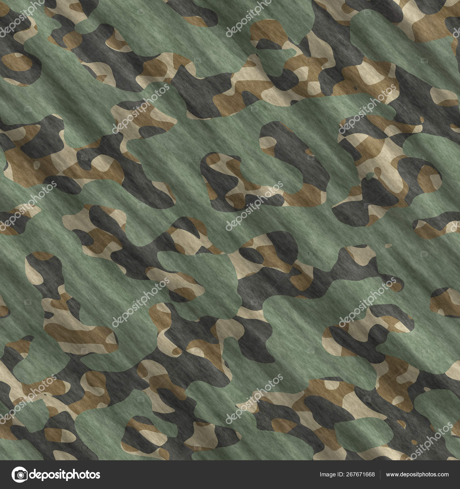 Camouflage pattern background seamless illustration. Classic clothing ...