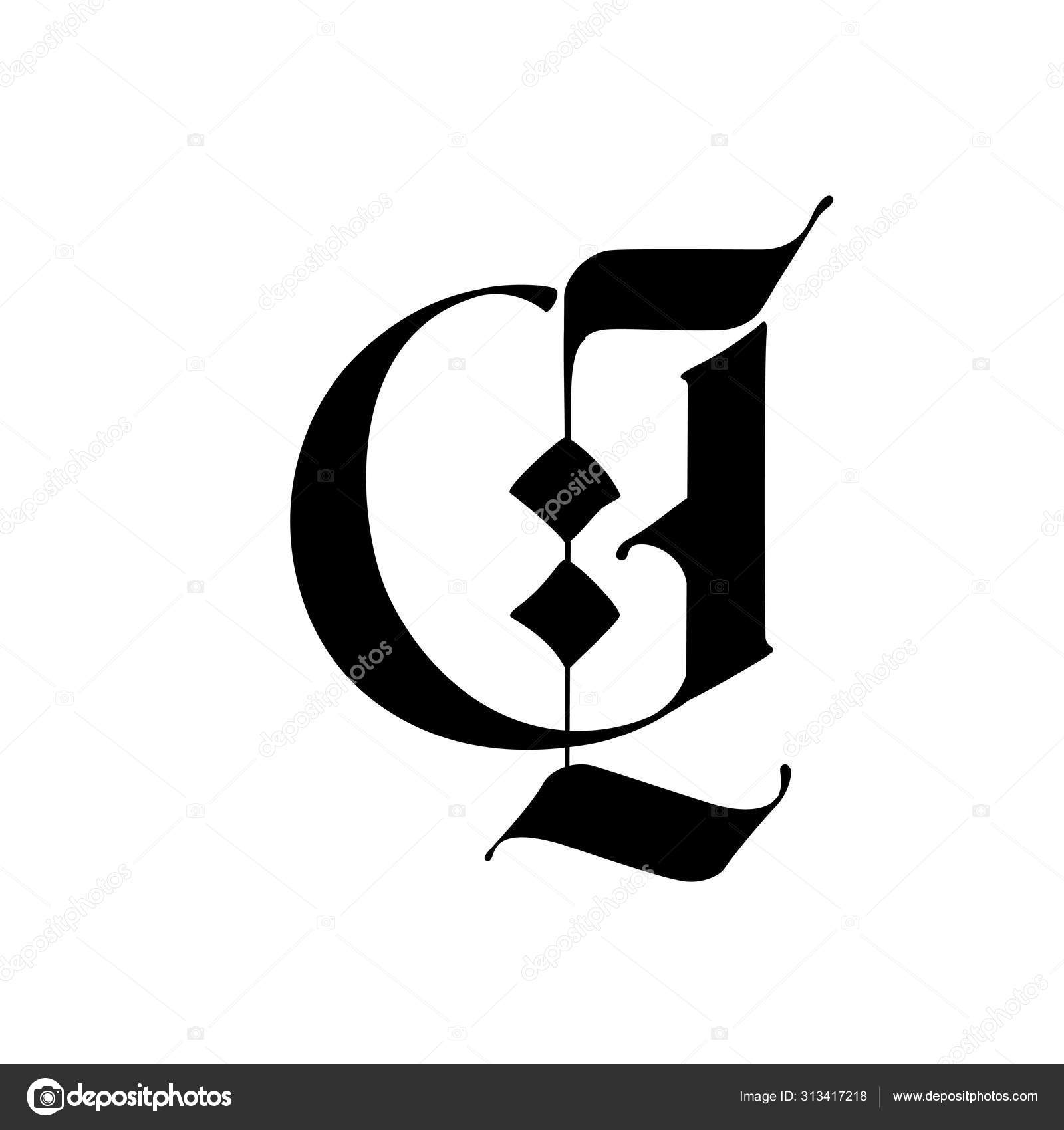 Calligraphy Letter Q