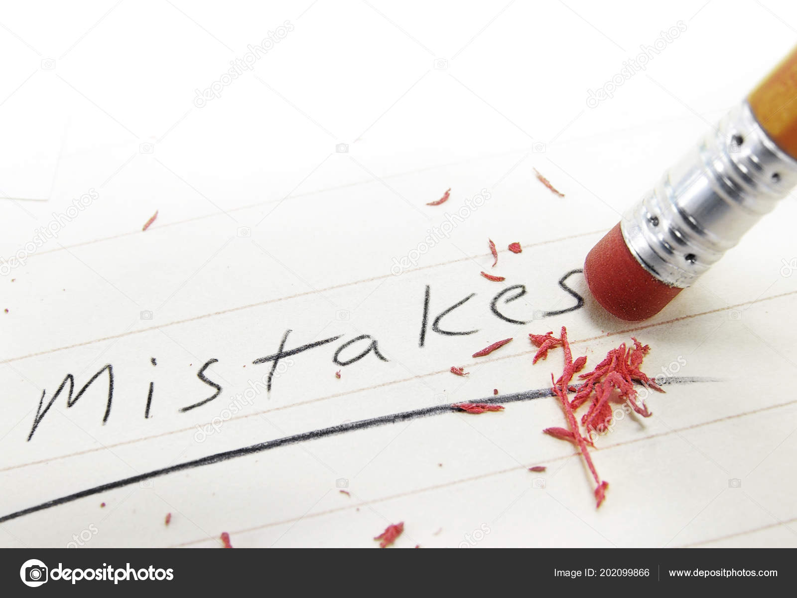 Pencil Eraser Correcting Mistake Paper Stock Photo by ©zimmytws 202099866 Pencil Eraser Correcting Mistake Paper Stock Photo by ©zimmytws 202099866