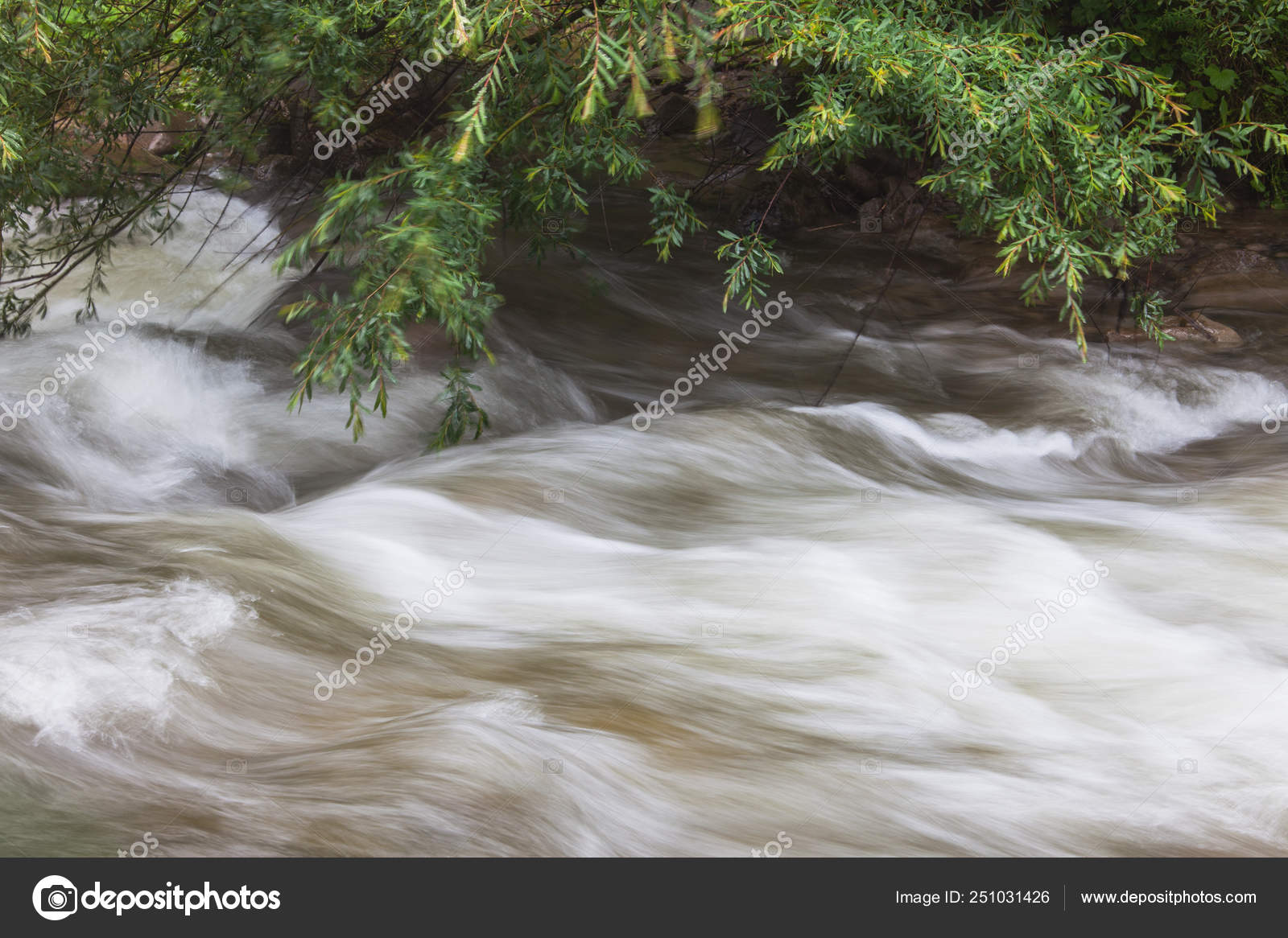 Texture river creek stream. Close up view of flow water surface Stock ...