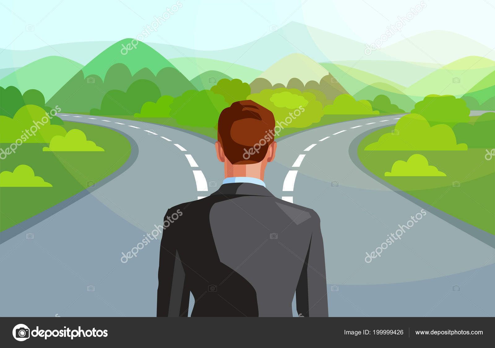 Two Way Road Clipart Pics