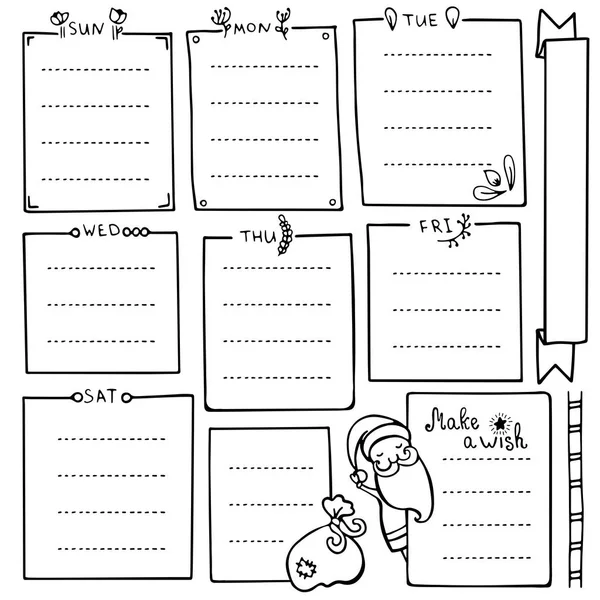 Bullet journal background Vector Art Stock Images | Depositphotos