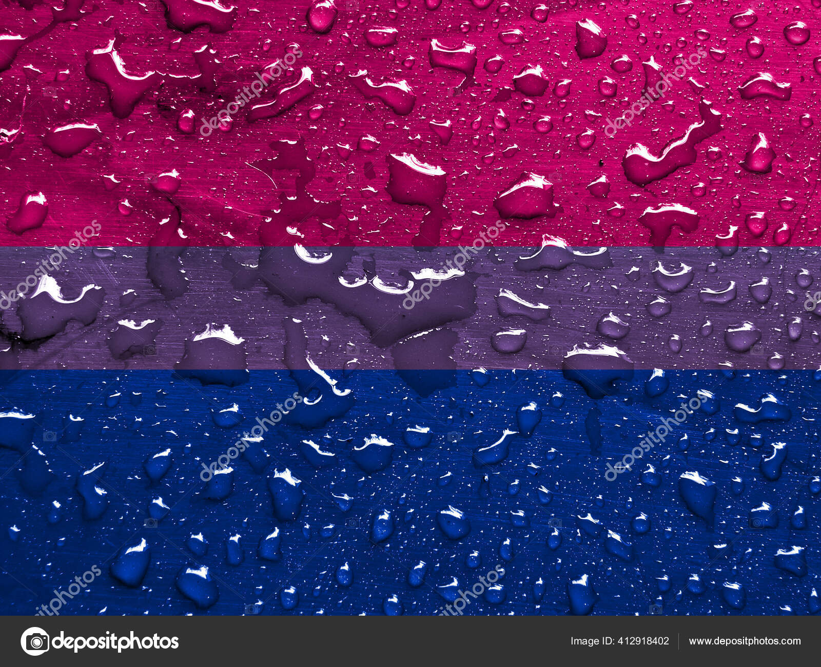 Flag Bisexual Pride Rain Drops — Stock Photo © daniel0 #412918402