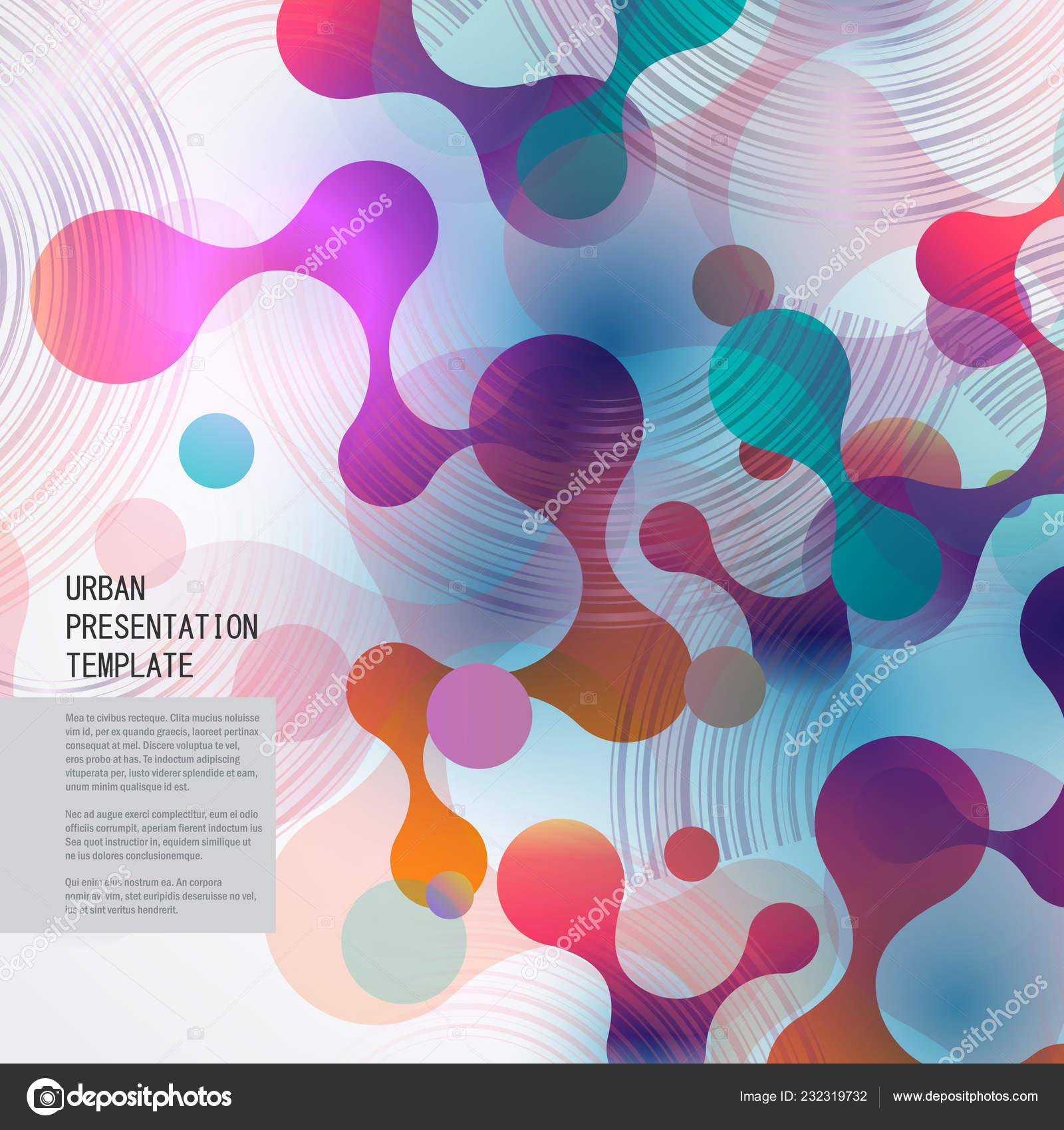 Fluid gradient connect shapes design composition. Vector illustration ...