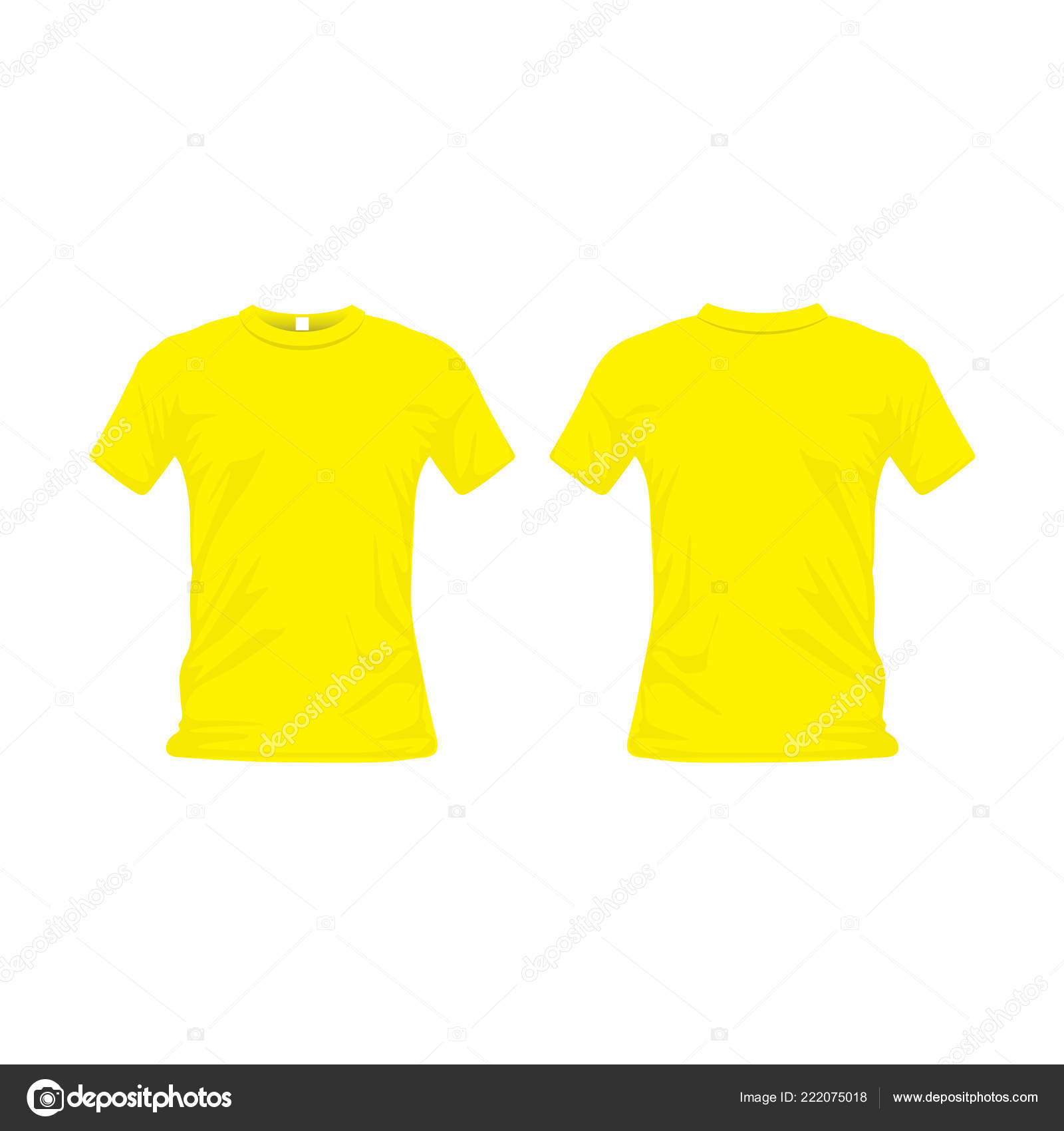 Shirt Uniform Front Back View Shirt Polo Templates Design Vector Stock ...
