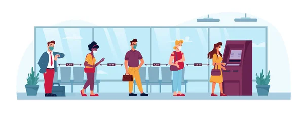 Atm queue Stock Vectors, Royalty Free Atm queue Illustrations ...