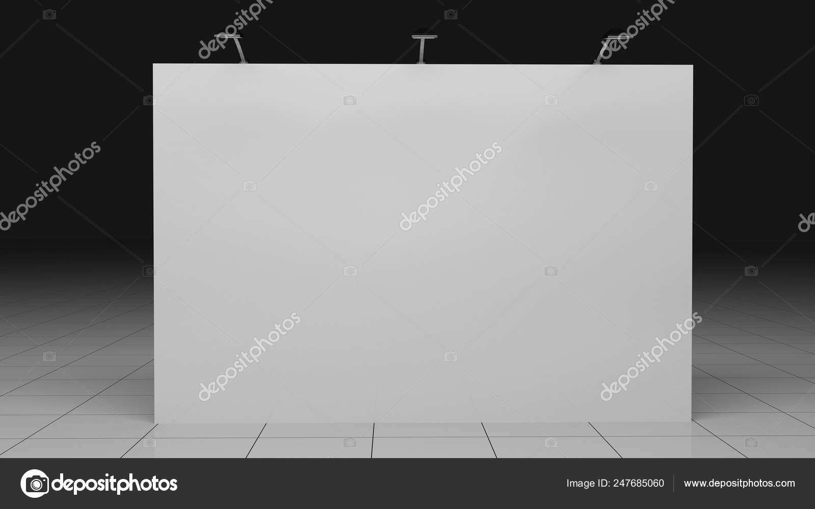 Backdrop banner 2x3 meters. Blank template. Mockup — Stock Photo ...
