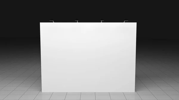 3d render press wall 4x2.5 meters. Backdrop. Mockup. 3d render isolated ...