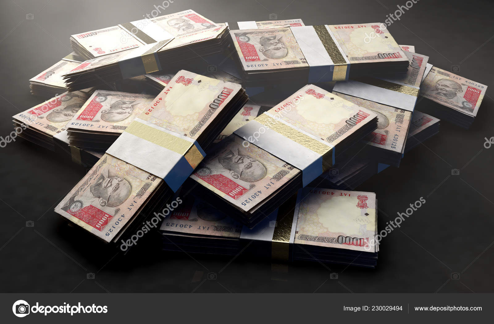 Indian Money 1000 Notes Bundles