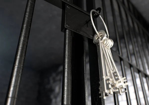 Jail Cell With Keys — Stock Photo © albund #58322675
